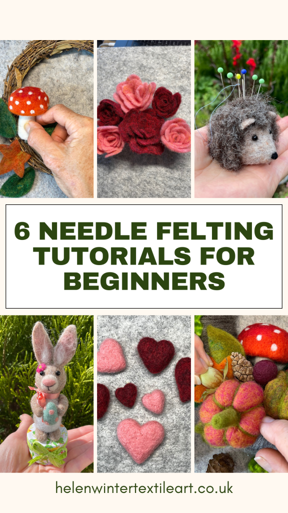 6 Needle Felting Tutorials for Beginners - Helen Winter Textile Art