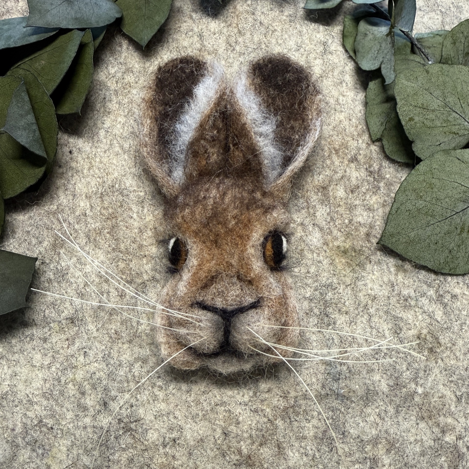 Needle Felted Hare Brooch Tutorial And PDF Download - Helen Winter ...
